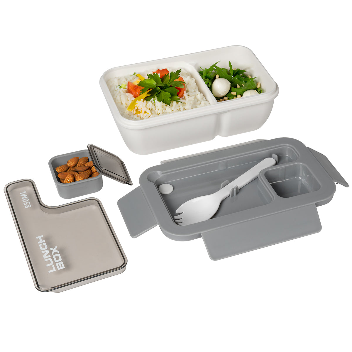 GUSTO CASA - Set Lunch Box con Scomparti Separati Linea Food Organizer ...